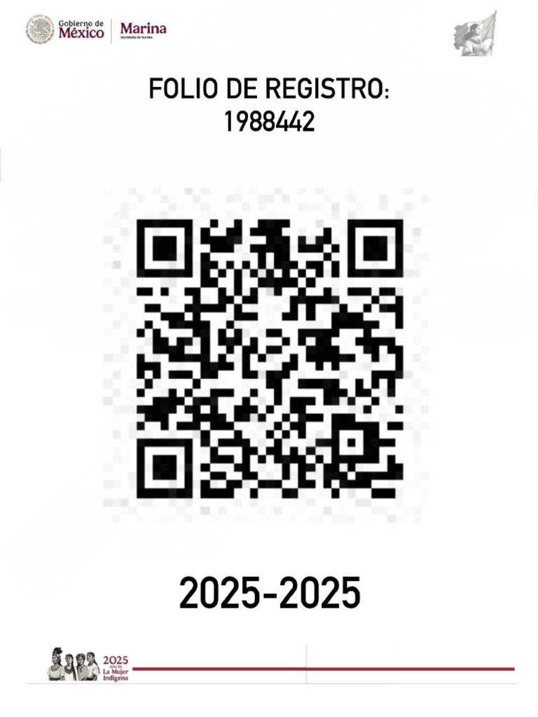 Folio de Registro para Inscripción AXEL JESÚS GÜEMES VERA | PDF