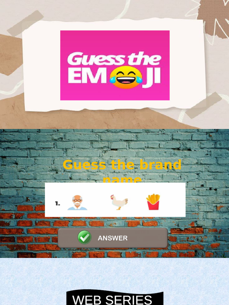 Emoji Guessing Game | PDF