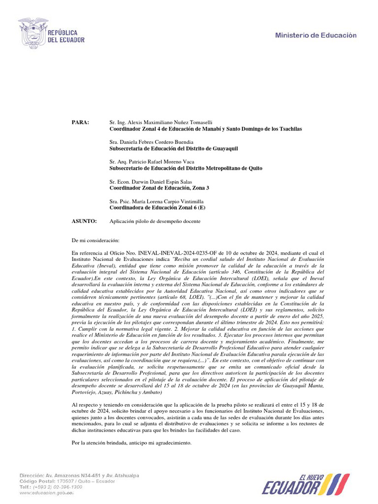 Mineduc Sdpe 2024 01751 M | PDF | Gobierno
