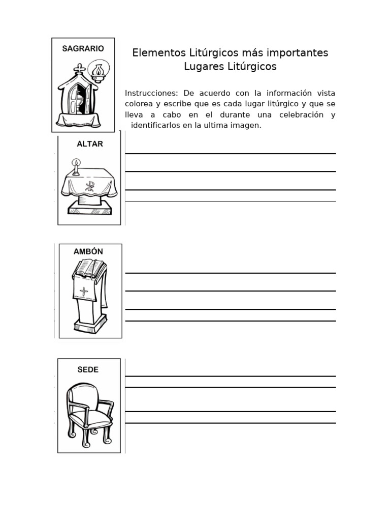 Elementos Litúrgicos Más Importantes | PDF
