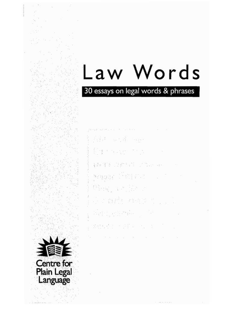 Law Words | PDF