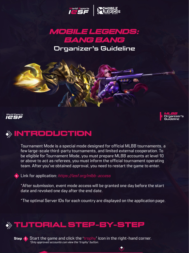 MLBB Organizers Guideline 1 | PDF | Software | Computing