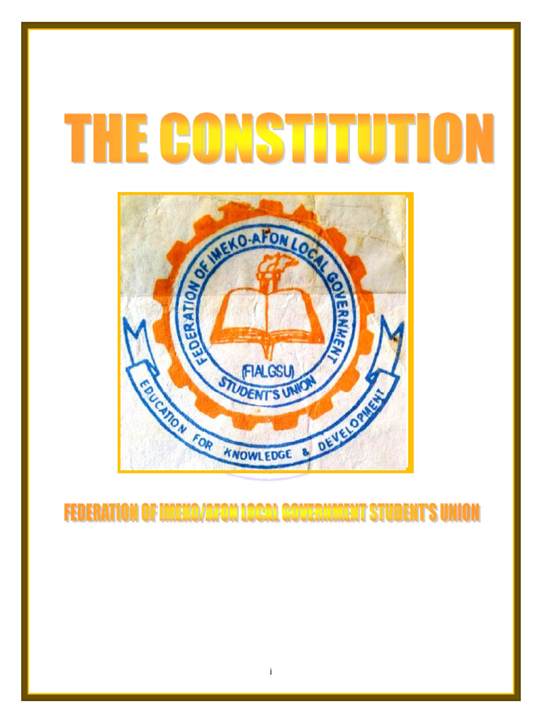 FIALGSU CONSTITUTION Corrected | PDF | United States Congress ...