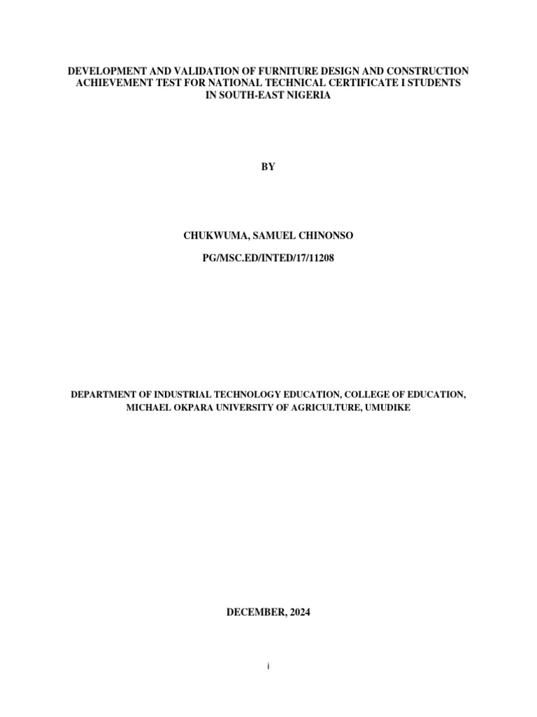 Sample PRELIMINARY PAGES FOR THESIS | PDF | Thesis | Null Hypothesis