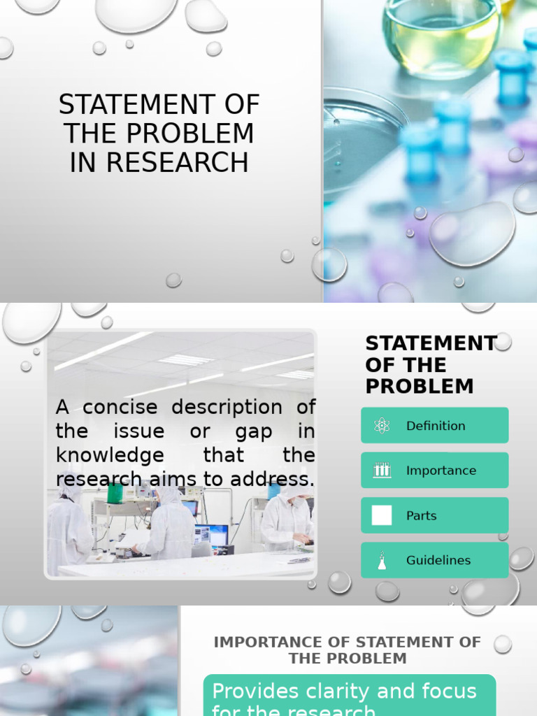 Statement of The Problem in Research | PDF