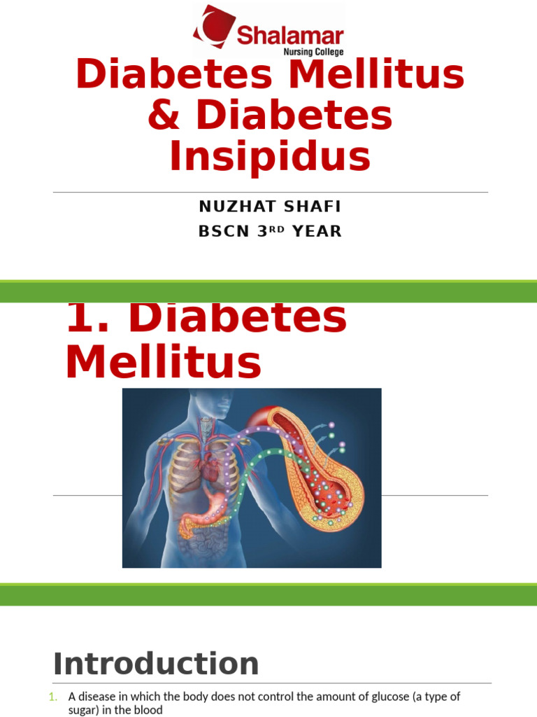 Diabetes Mellitus & Diabetes Insipidus | PDF | Diabetes | Endocrine System