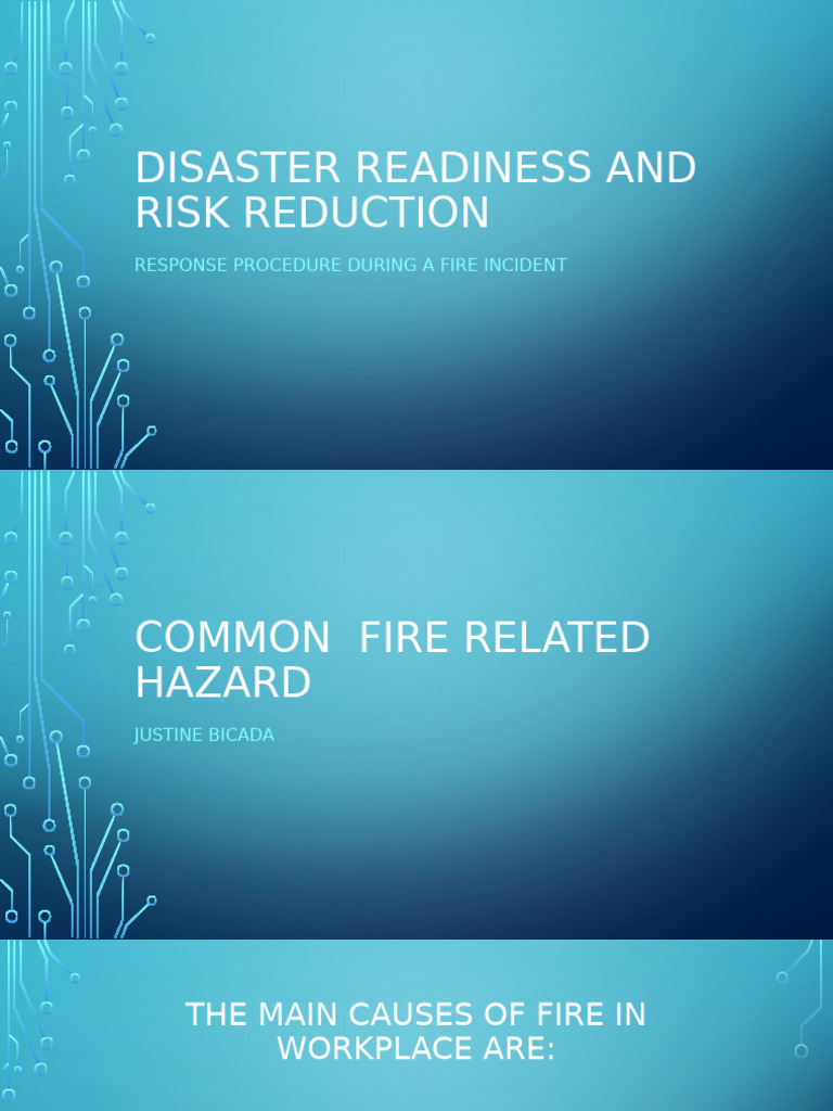 DRRM Common Fire Related Hazards 125911 1 | PDF | Fire Safety | Fires