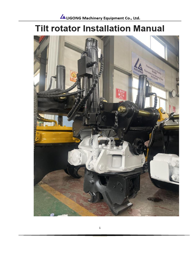 LG Tilt Rotator Installation Manual - 2024 | PDF | Valve | Electrical ...