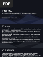 Tap Water Enema | PDF | Medicine | Medical Specialties