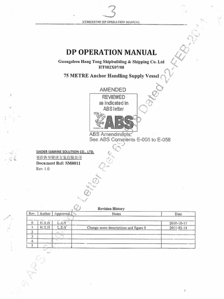 DP Operation Manual | PDF