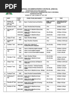 CSEC Exam Timetable 2026 | PDF