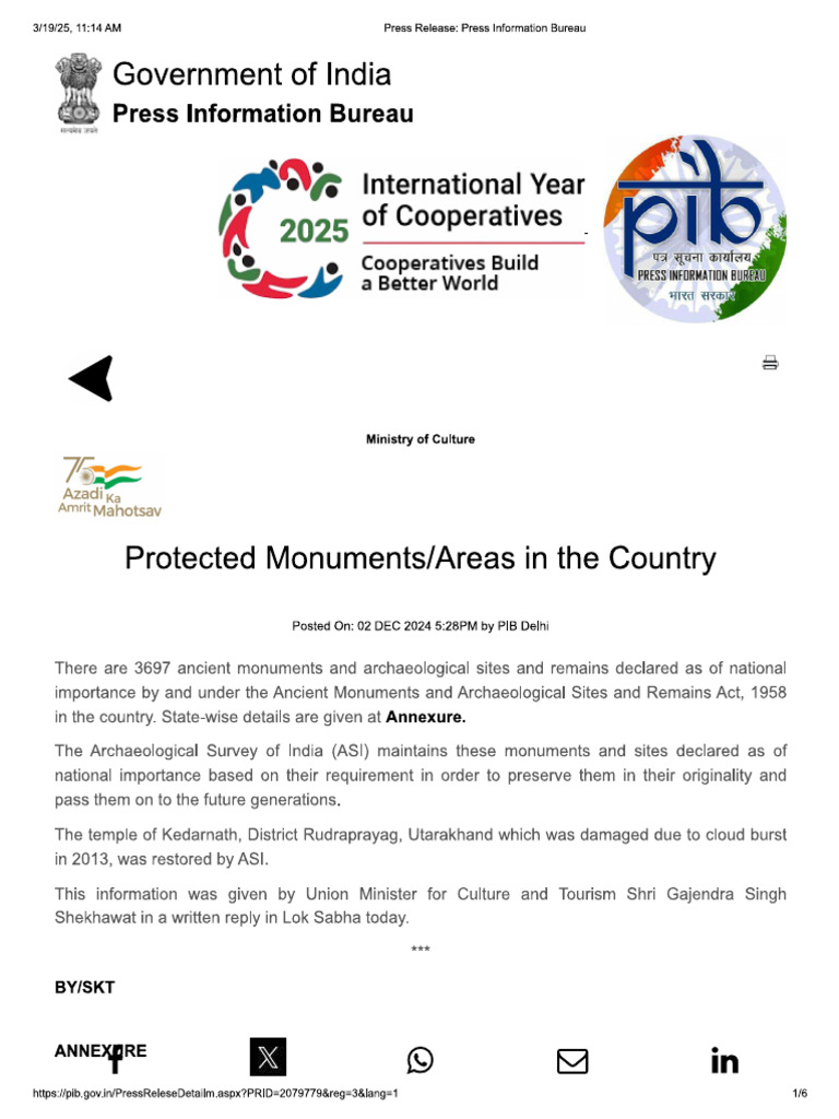 List of Protected Monuments | PDF