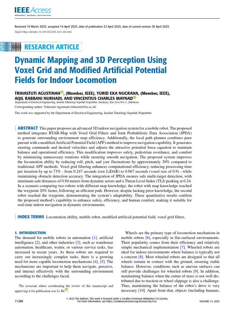 Dynamic Mapping and 3D Perception Using Voxel Grid and Modified ...