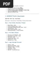 Leon Kennedy 3-Month Workout Plan | PDF | Meal | Kettlebell