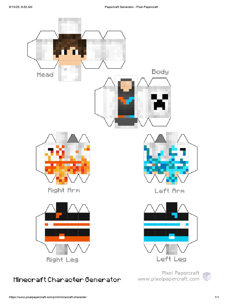 Papercraft Generator - Pixel Papercraft | PDF