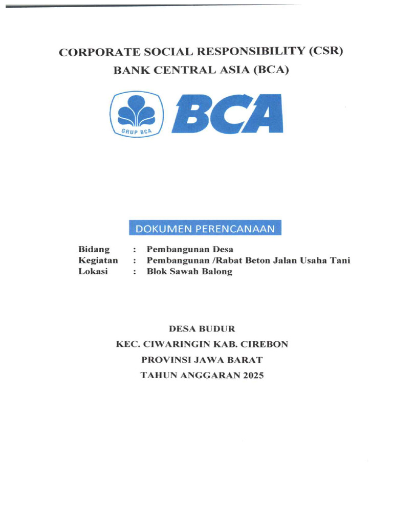 CSR Bca Jut Budur Final | PDF