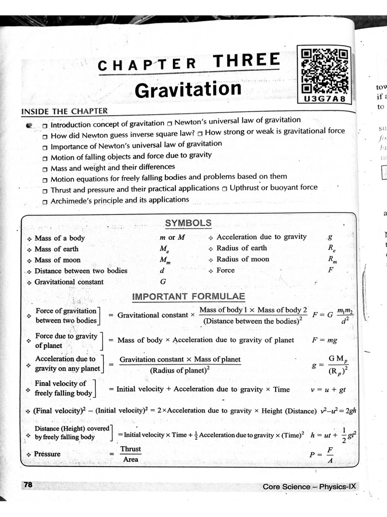 IX - Gravitation SC | PDF