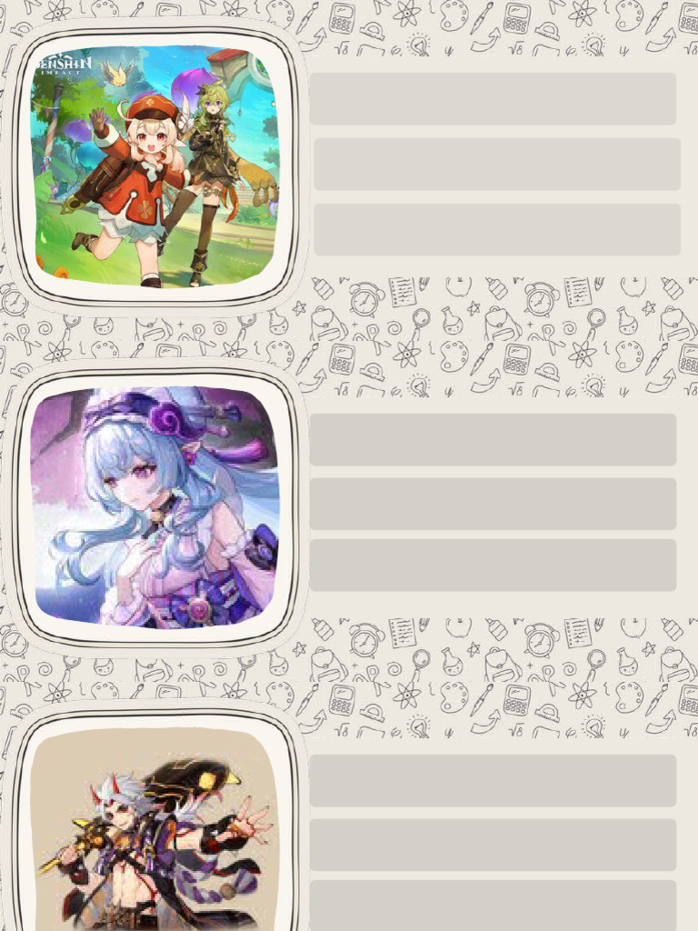 Stickers Genshin Impact | PDF