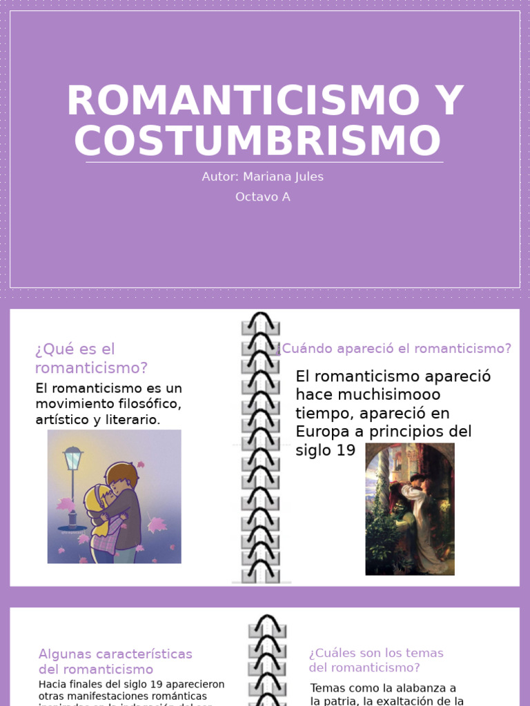 Romanticismo y Costumbrismo Español | PDF | Romanticismo | Realismo literario