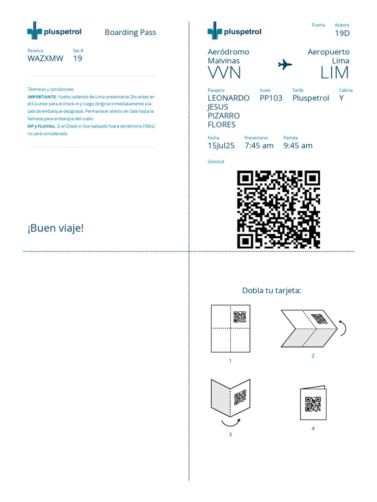 Boardingpass WAZXMW | PDF