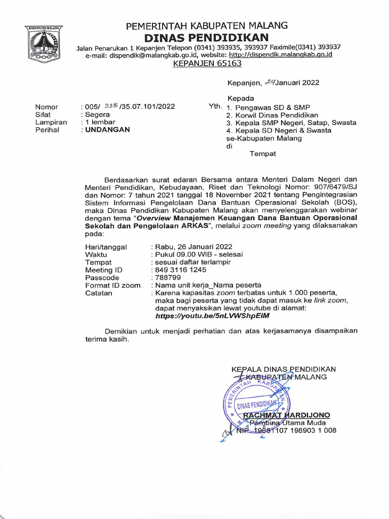 Undangan Pengelolaan Arkas | PDF