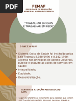 Tipos de Caps | PDF | Enfermagem | Psiquiatria
