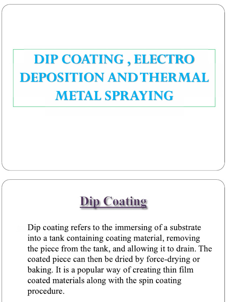 7-Dip Coating PPT 1 | PDF