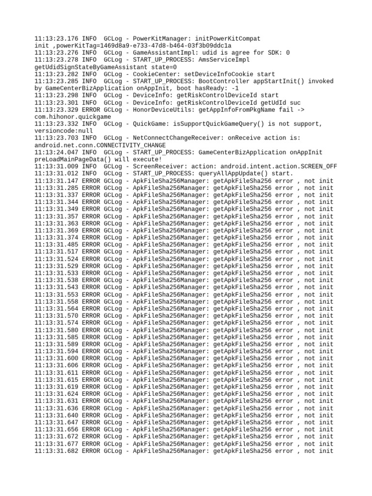 Game Initialization Log Errors | PDF | Web Standards | Computer Standards