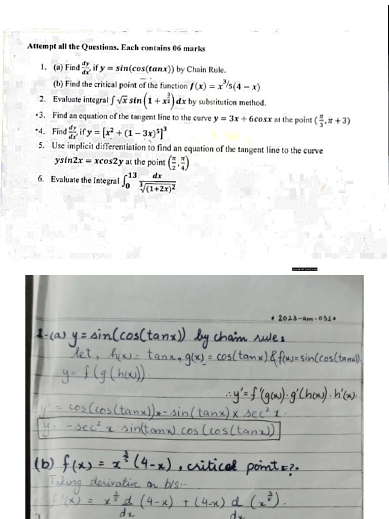 math past paper | PDF
