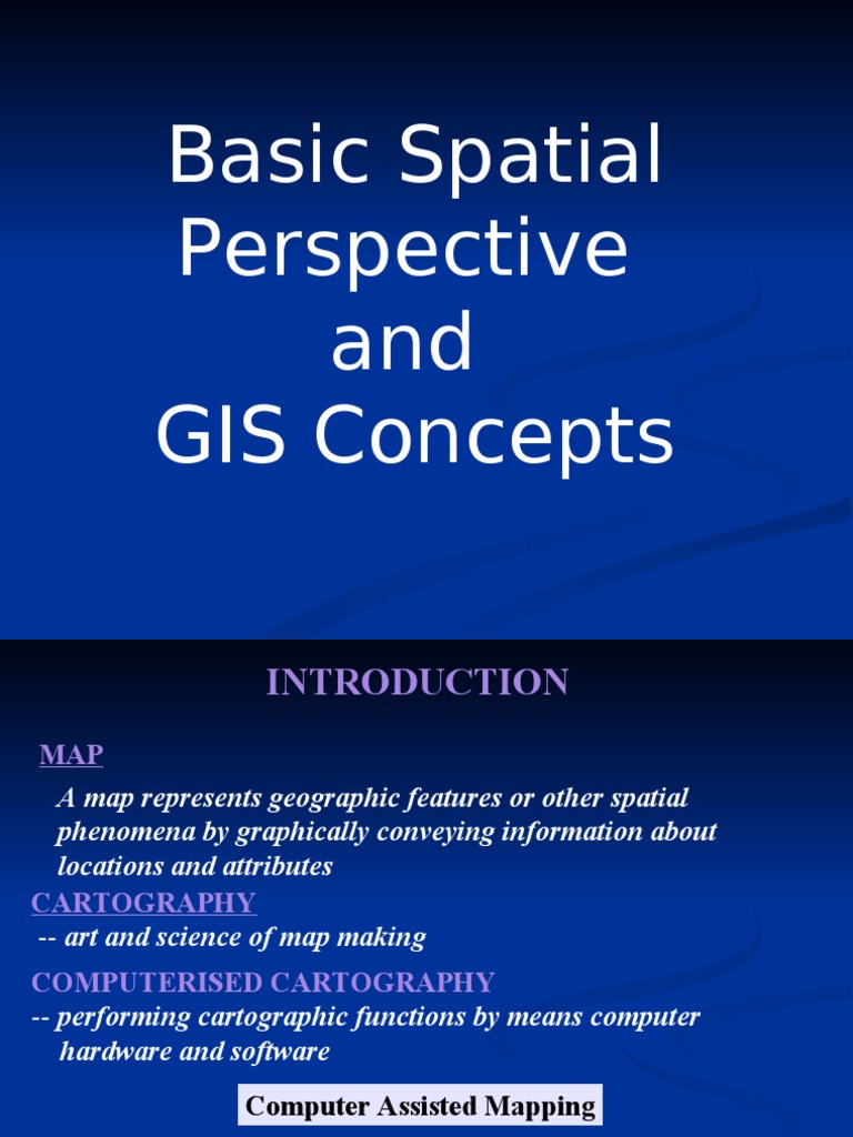 GIS Concepts | PDF | Geographic Information System | Map