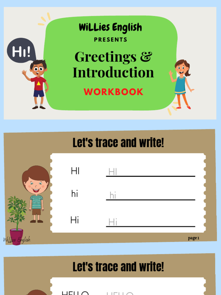 WORKBOOK Greetings and Introduction | PDF