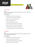 Roles and Responsibilities of HSE Officer | PDF | Occupational Safety ...