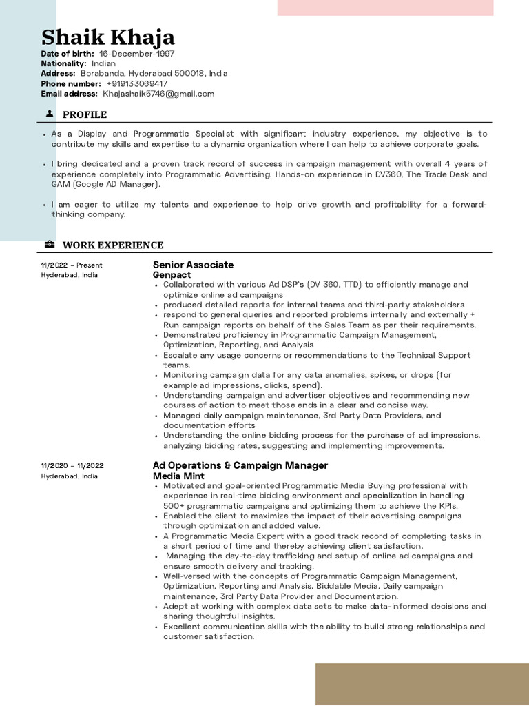 Shaik Khaja: Profile | PDF | Communication | Human Communication