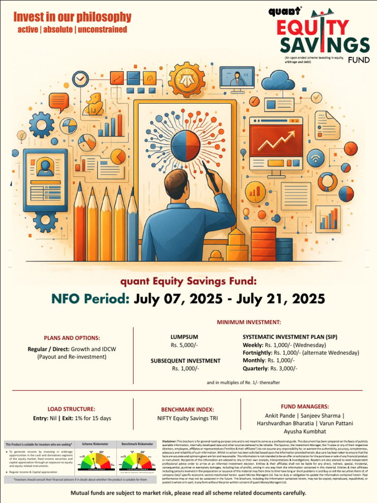 Quant Equity Savings Fund NFO Details | PDF | Arbitrage | Investing