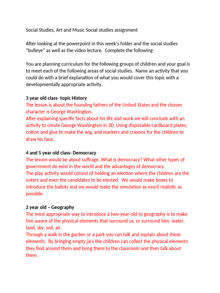 Social Studies Assignment Listo | PDF | Topography