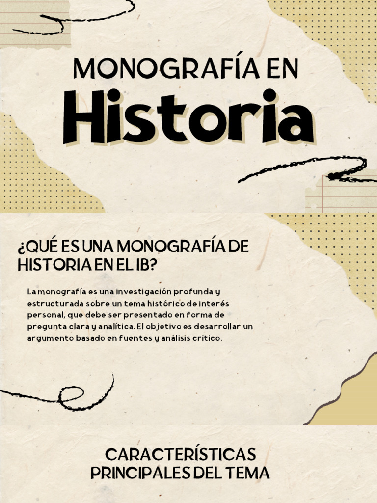 Guía para Monografía de Historia IB | PDF