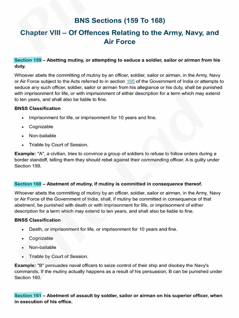 BNS Chapter 8 | PDF
