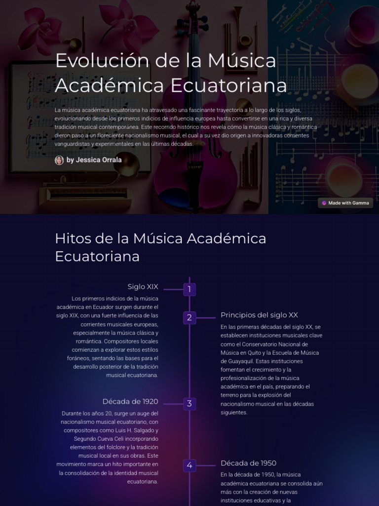 Evolucion de La Musica Academica Ecuatoriana | PDF | Ecuador | Las artes