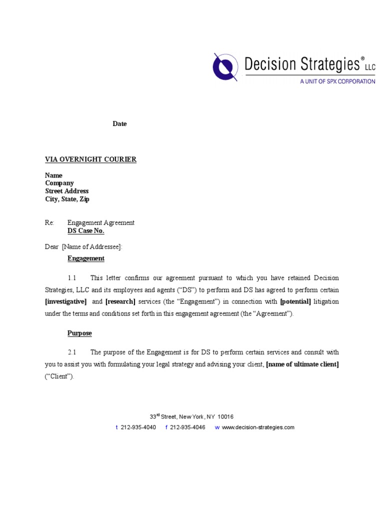 Sample Retainer Agreement | PDF | Arbitration | Indemnity