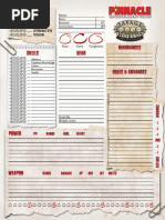 SWADE Combat Cheat Sheet | PDF | Grappling | Armour