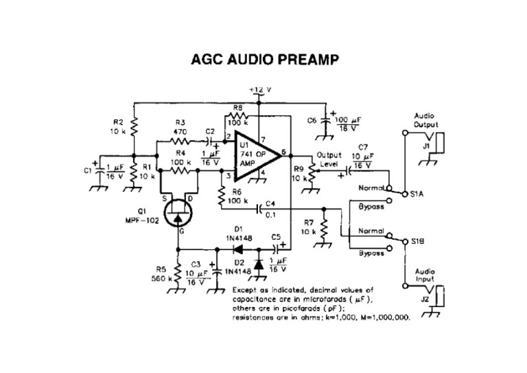 Agc Audio Preamp | PDF