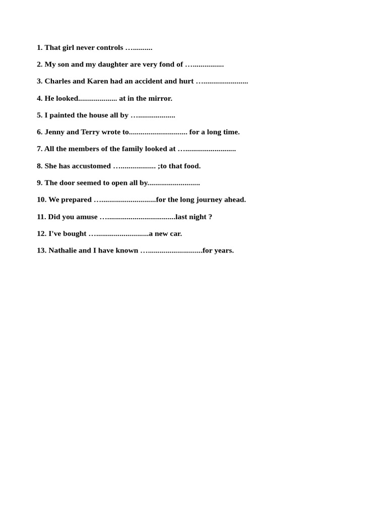 Pronoms Reflechis Reciproques | PDF