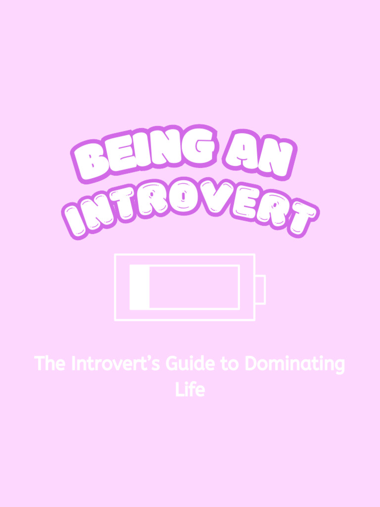 22 Being An Introvert Journal | PDF | Extraversion And Introversion ...