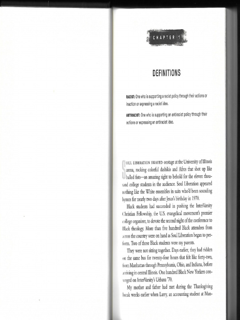 How To Be An Antiracist - Chapter 1 | PDF