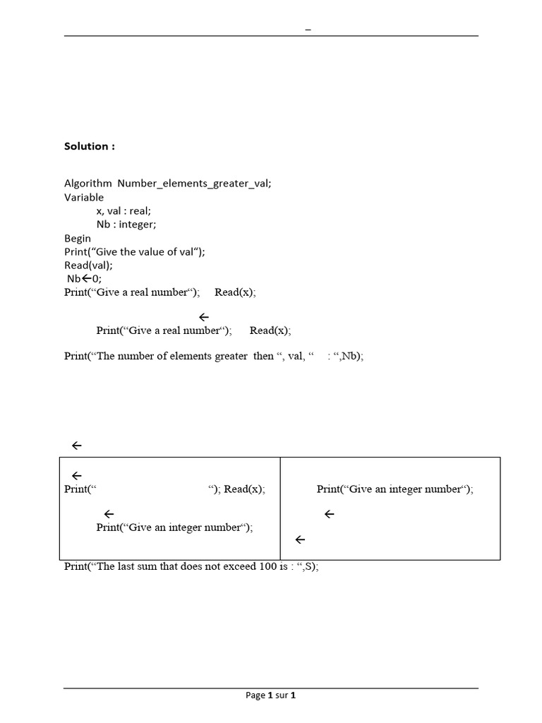 Algorithms for Counting and Summation | PDF