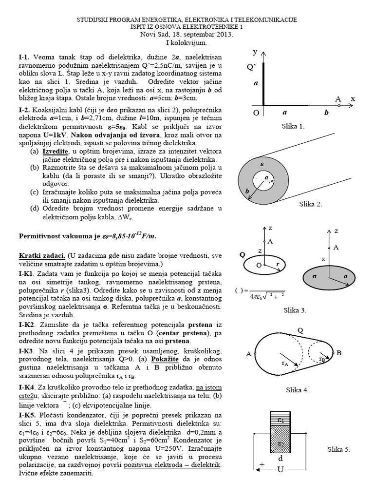 Ispit OE1 18 Septembar 2013 | PDF
