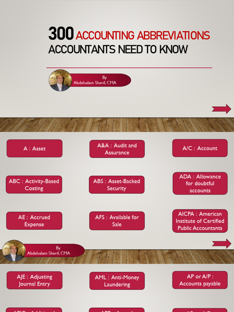 Essential Accounting Abbreviations Guide | PDF | International ...