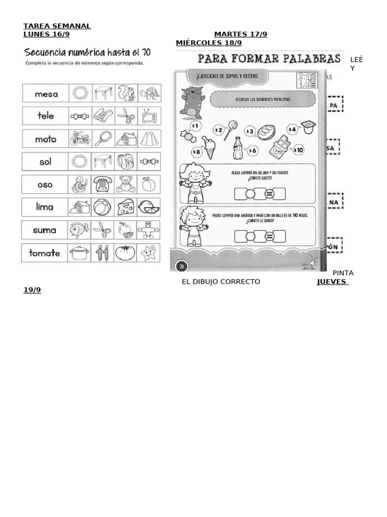 Tarea Semanal Septiembfe | PDF