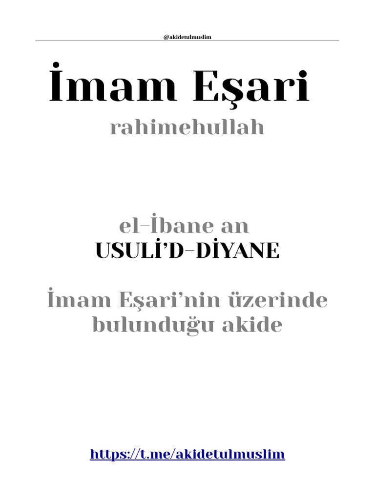 Ebul Hasen El Esari - El Ibane | PDF