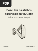 1-Atalhos para VS Code | PDF | Botão Ctrl | Teclado de computador